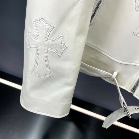 Chrome Hearts motorcycle leather jacket – KIRBY