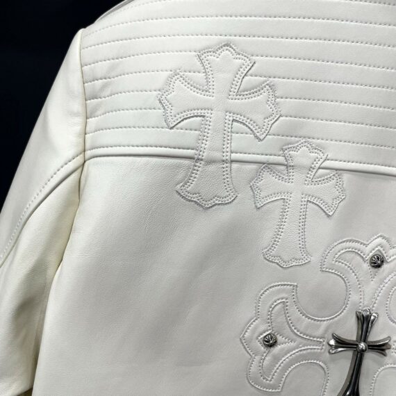 Chrome Hearts motorcycle leather jacket – KIRBY