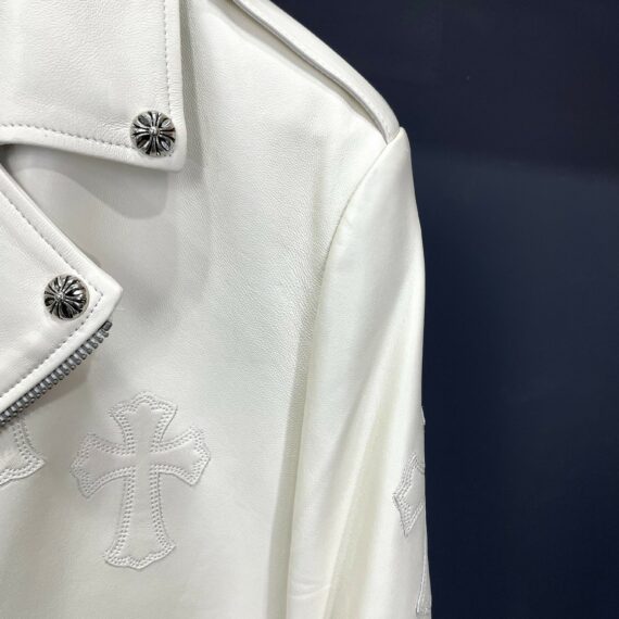 Chrome Hearts motorcycle leather jacket – KIRBY